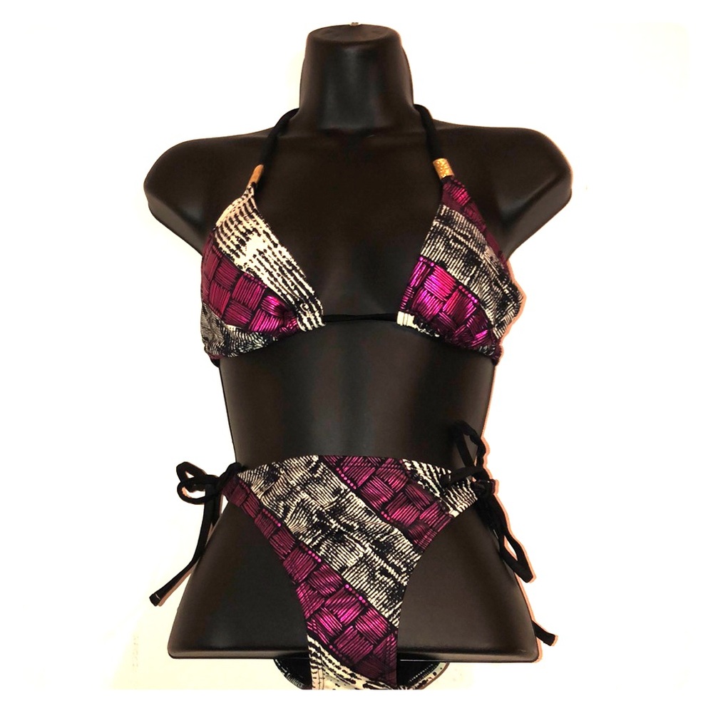 Stunning Metallic Pink Swim Suit! - Gem